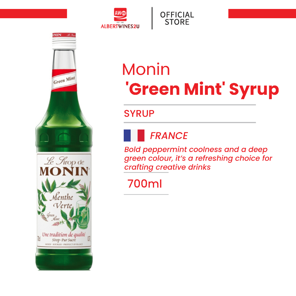 Monin 'Green Mint' Syrup Cocktail Mocktail 薄荷 糖浆 | Shopee Malaysia