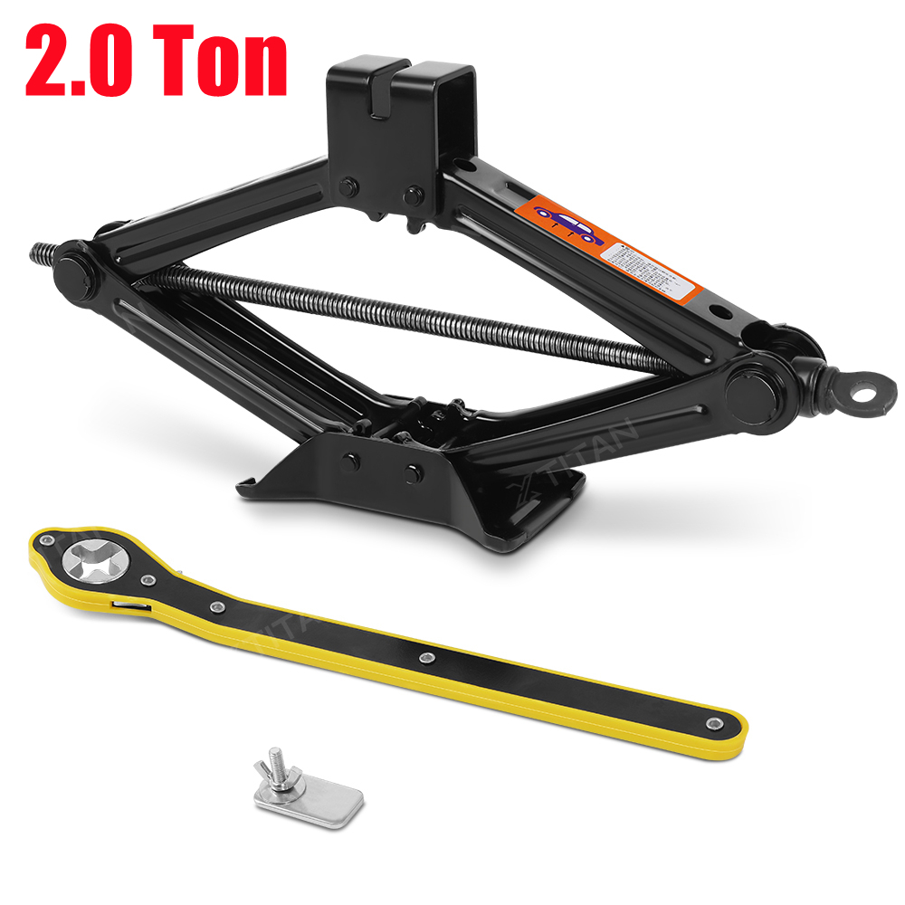 🔥New🔥Heavy Duty DIY Car Scissor Jack Stabilizer with Handle Lift ...