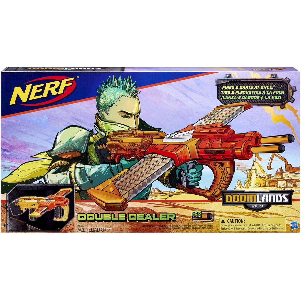 NERF DOOMLANDS DOUBLE DEALER BLASTER TOY (B5367) | Shopee Malaysia