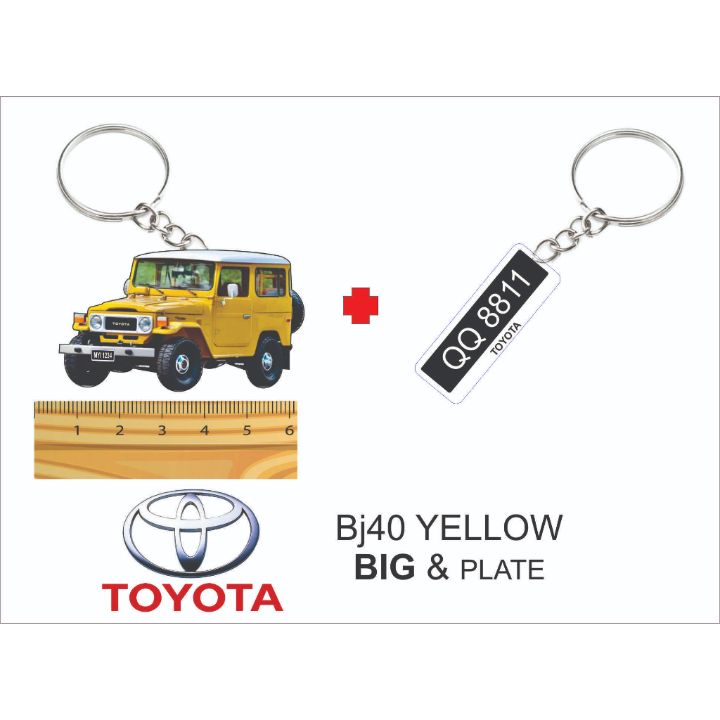 toyota bj40 BJ40 jeep fj40 FJ40 keychain 2d | Shopee Malaysia
