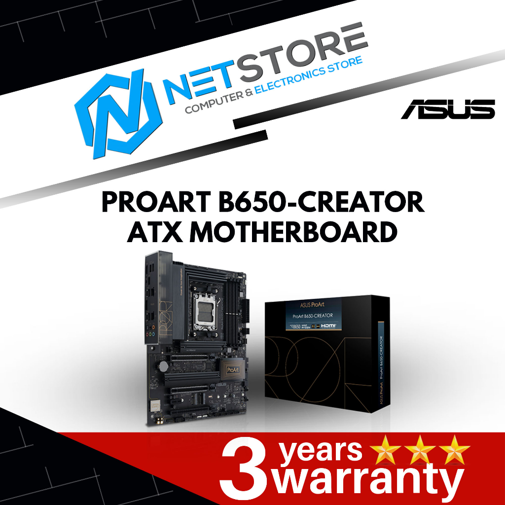 ASUS PROART B650-CREATOR ATX MOTHERBOARD - 90MB1C40-M0UAY0 | Shopee ...