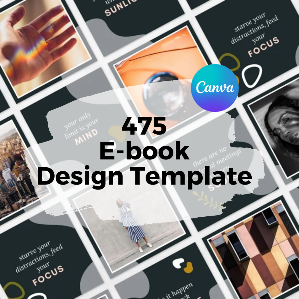 475 E-book Template Design With Canva | Digital Planner | Social Media Template | Canva Template ...
