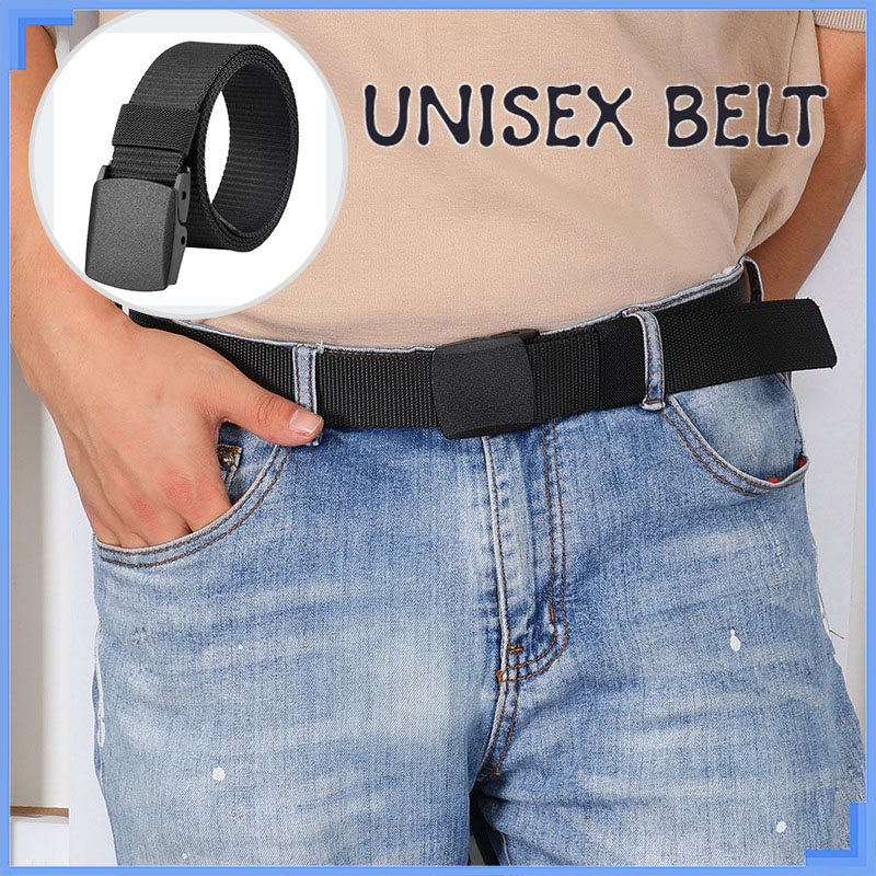 Unisex Men Belt Military Nylon Adjustable Belt Men Army Style No Metal ...