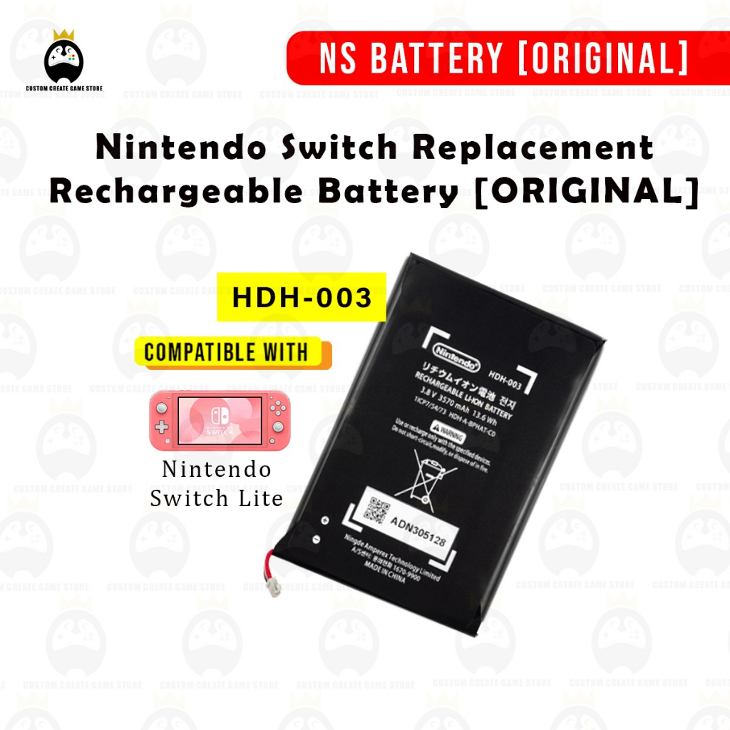 Nintendo Switch Lite Replacement Rechargeable Battery Parts Repair Kit ...