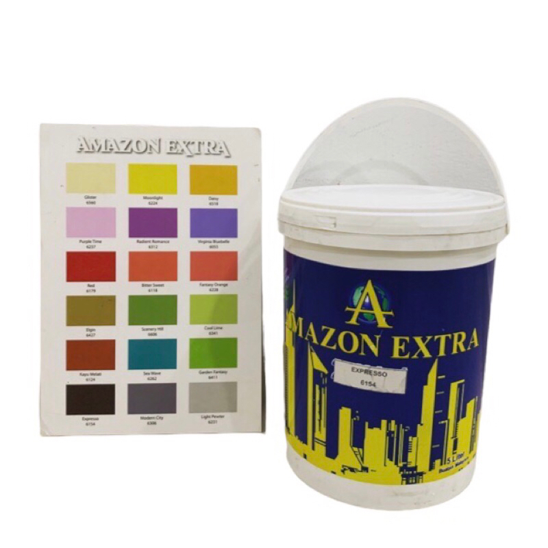 AMAZON EXTRA LUAR / DALAM RUMAH / CAT DINDING KILAT / CAT SIMEN 5 LITRE ...