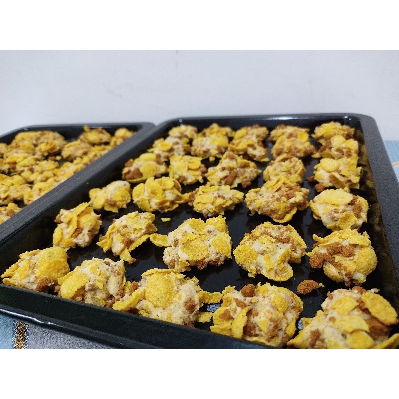 Biskut Cornflakes Crunchy/Biscuit/Crunchy/Cookies/Freshly Baked/Kuih ...