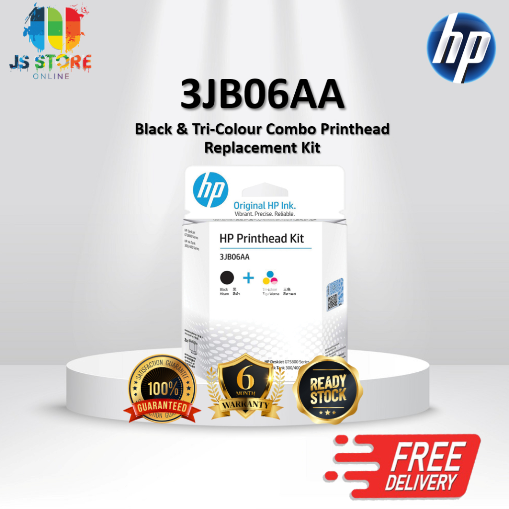[Ready Stock] HP GT51 / GT52 Black & Tri-Color Combo Printhead ...