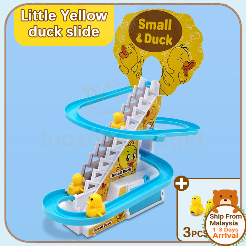 Duck Climbing Stairs Track Toy with Music Early Educational Intelligent ...