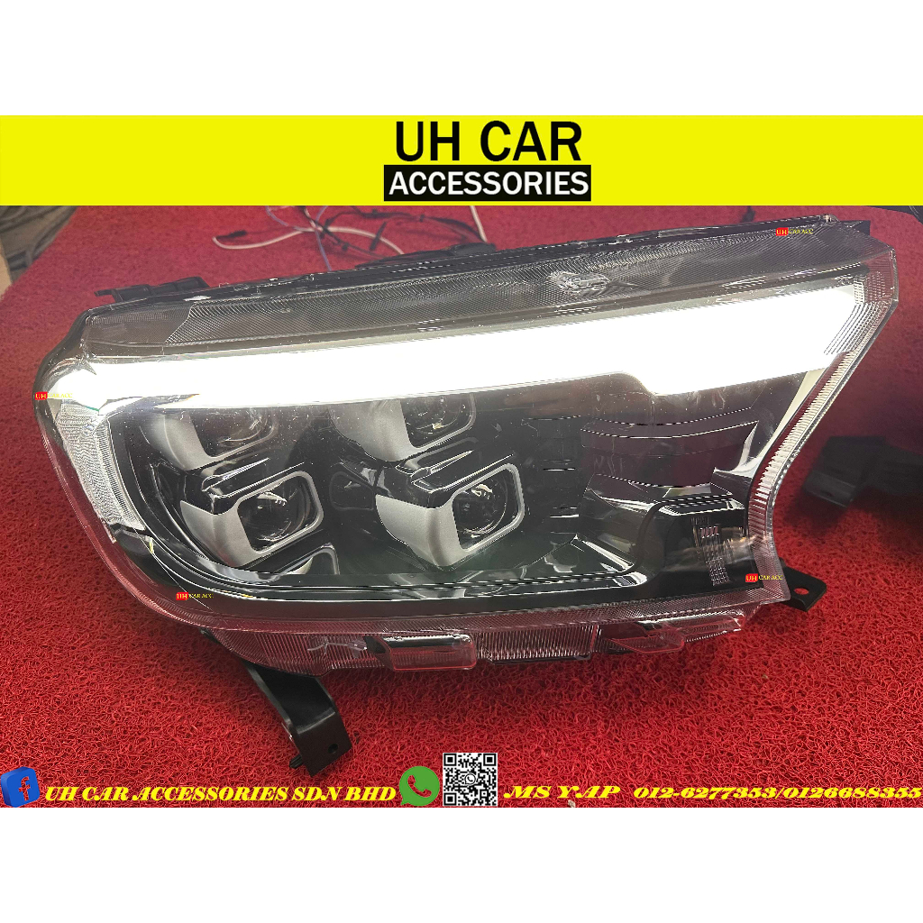 FORD RANGER T7 T8 BUGATTI 4 PROJECTOR LED RUNNING SIGNAL HEADLAMP HEAD ...