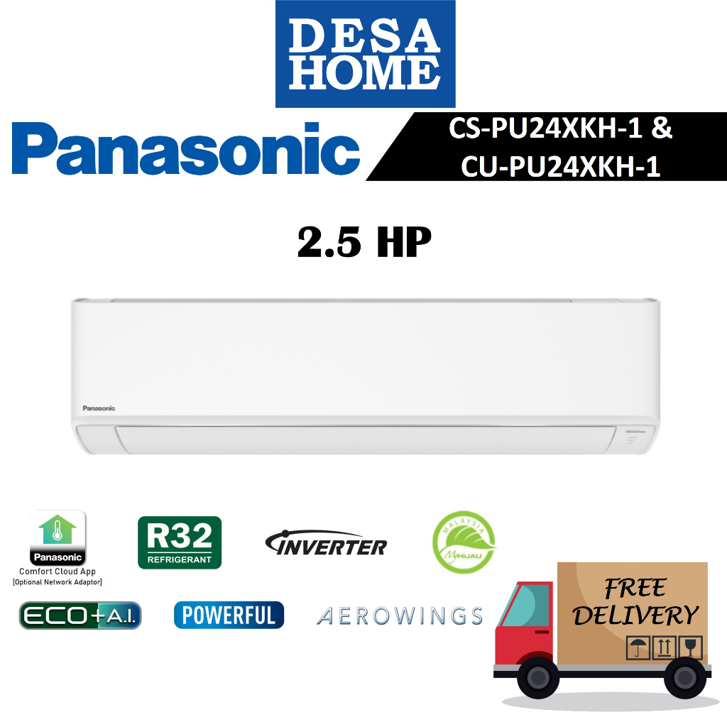Panasonic 2.5HP Standard Inverter R32 Air Conditioner CSPU24XKH1 ...