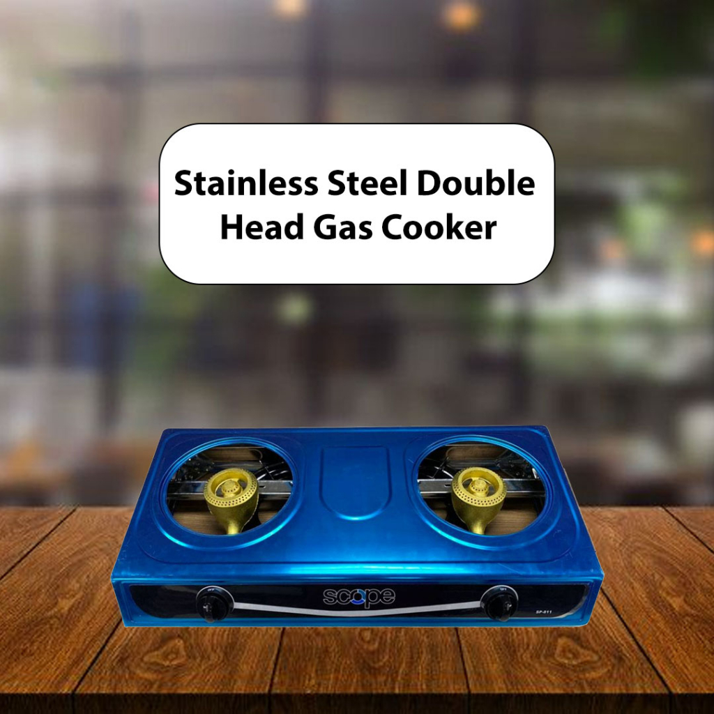 [Scope] Double Head Gas Cooker | Shopee Malaysia