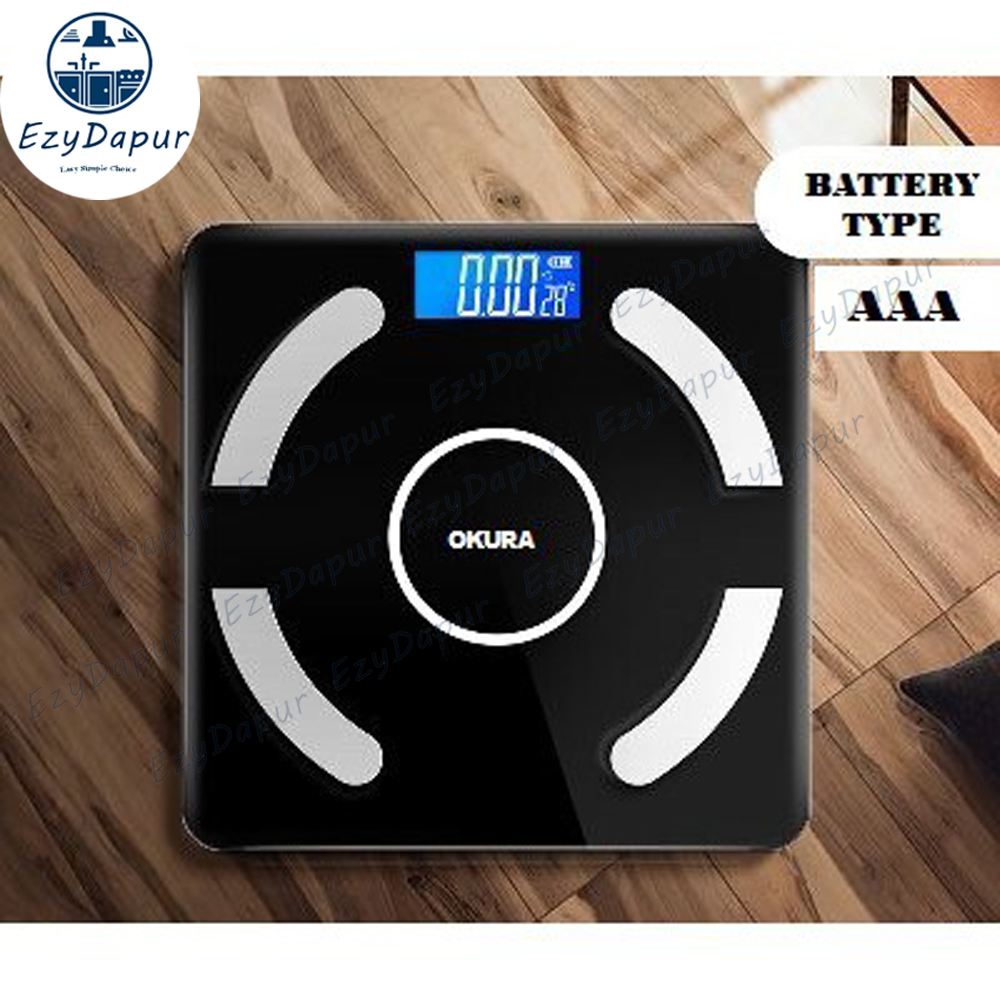 EZYD Digital Smart Body Fat Scale Bluetooth Wireless Tempered Glass ...