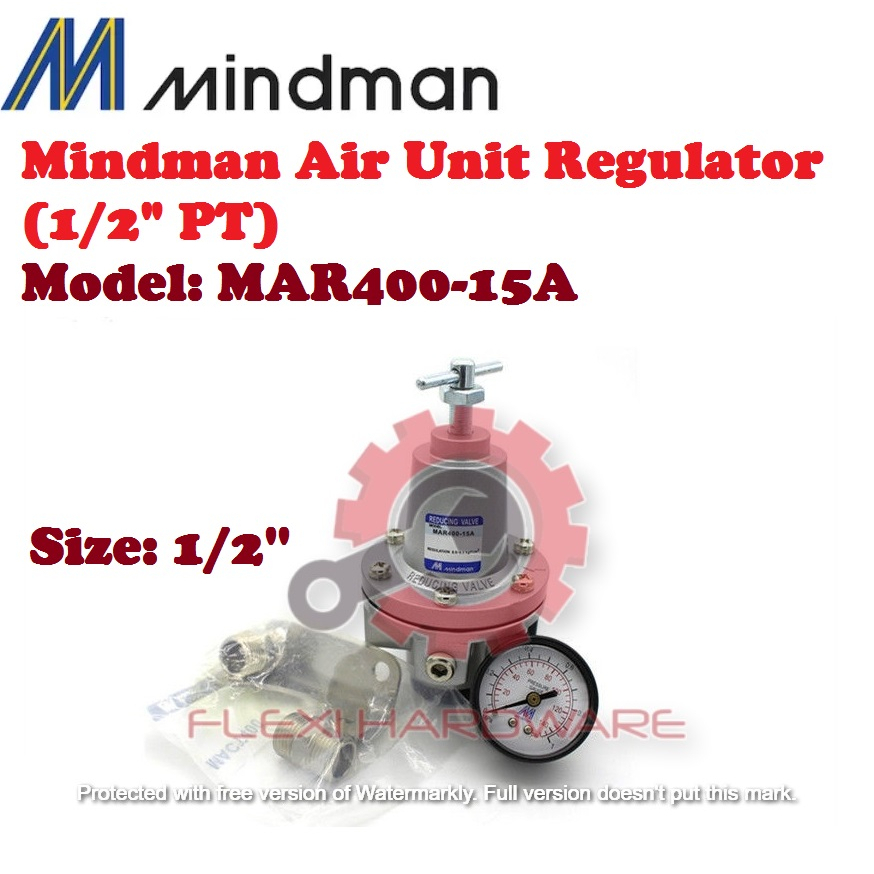 Mindman MAR400-15A Air Unit Regulator (1/2" PT) | Shopee Malaysia