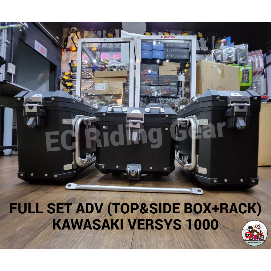 FULL SET ADV (TOP&SIDE BOX+RACK) KAWASAKI VERSYS 1000 (2023) | Shopee ...