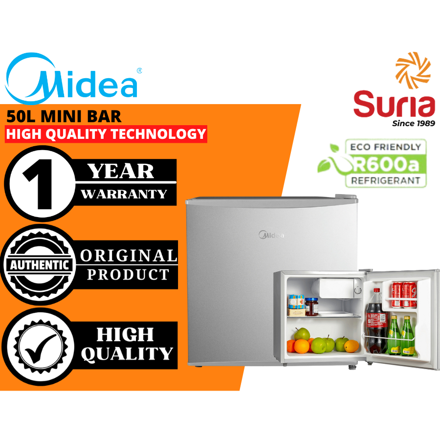(Free Delivery)Midea 50L Mini Bar Single Door Refrigerator Mini Bar ...