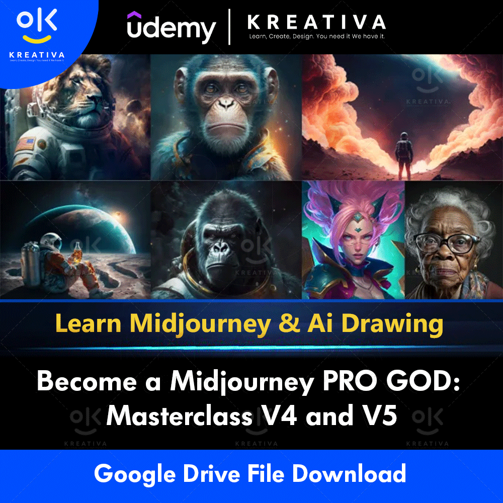 Midjourney Video Course-Become a Midjourney PRO GOD Masterclass V4 and V5 | Learn Midjourney ...