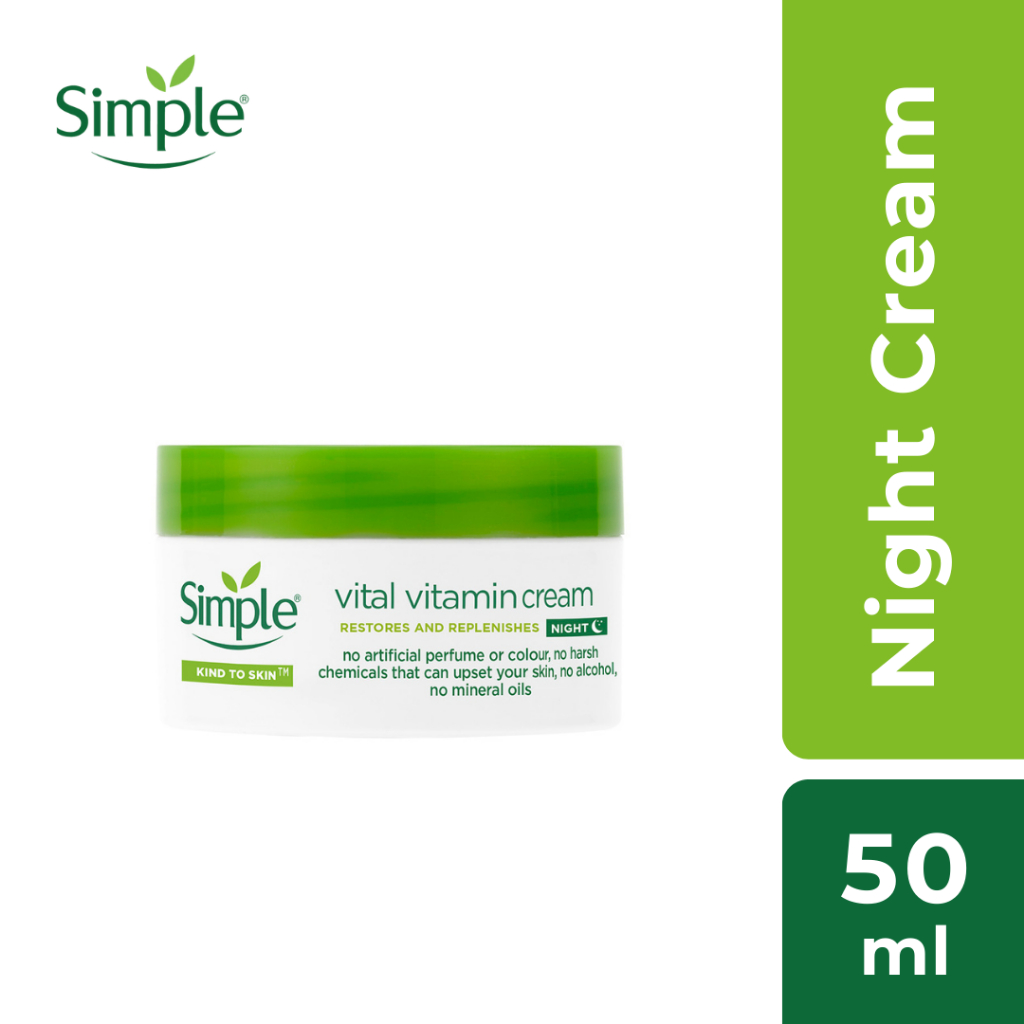Simple Kind to Skin Vital Vitamin Night Cream 50ml | Shopee Malaysia
