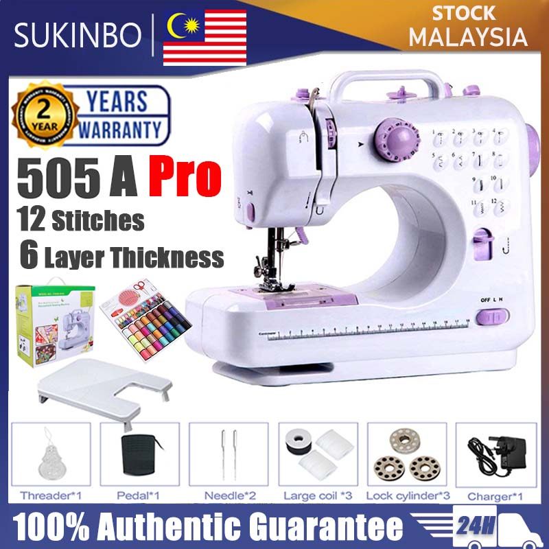 505A Pro Upgraded 12 Stitches Sewing Machine Mesin Jahit Singer Juki ...