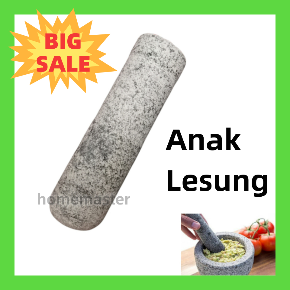 Granite Stone Pestle Handle Only / Anak Penumbuk Lesung Batu ( Nature ...