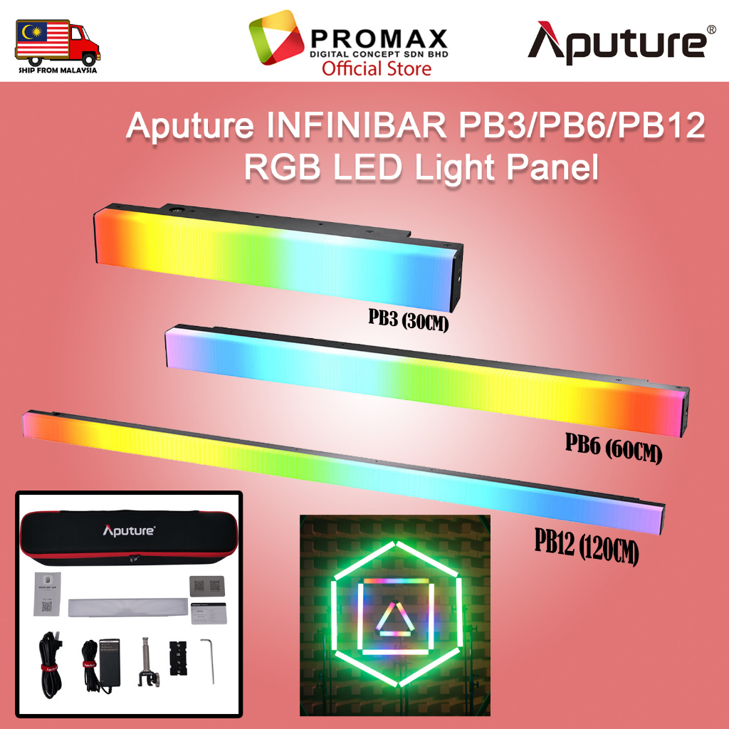 Aputure INFINIBAR PB3 PB6 PB12 RGB LED Light Panel (100% Aputure ...