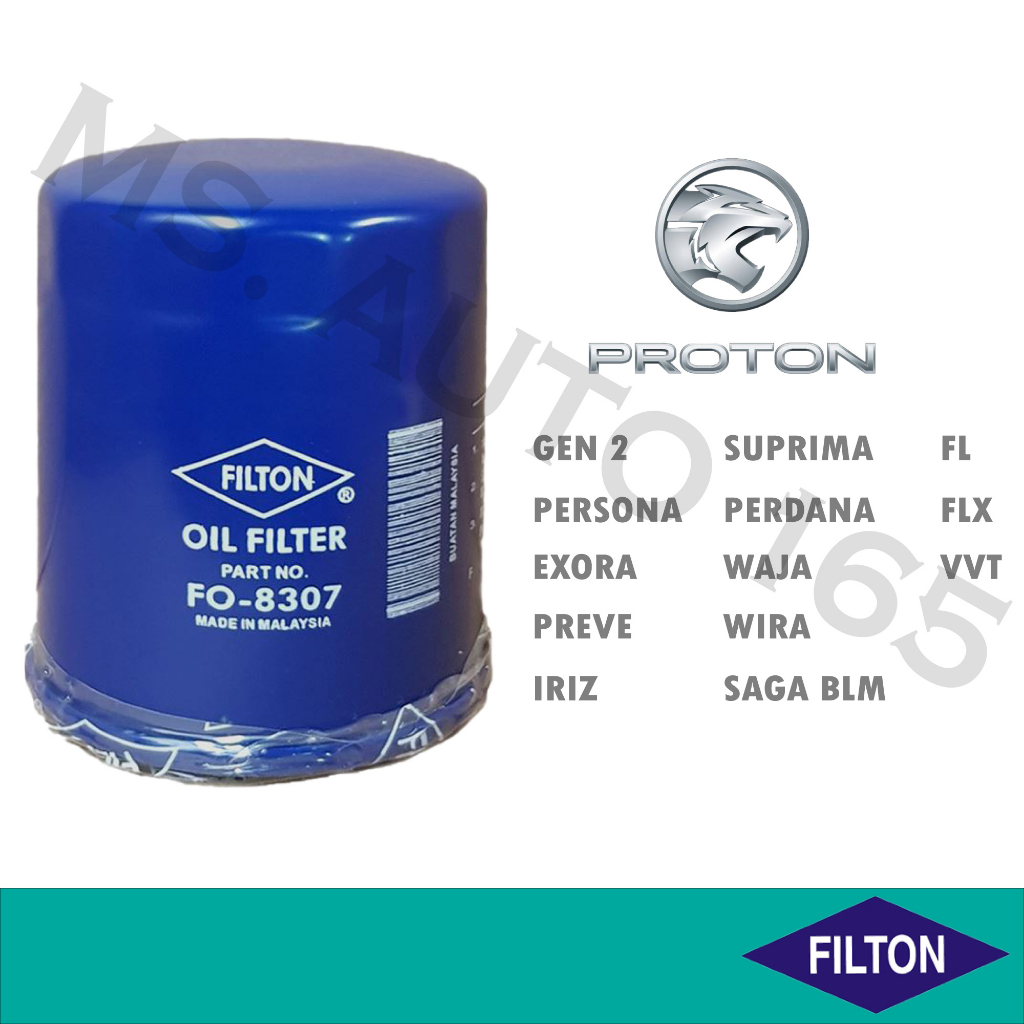 Proton Engine Oil Filter Wira / Satria / Putra / Perdana / Waja / Gen2 ...