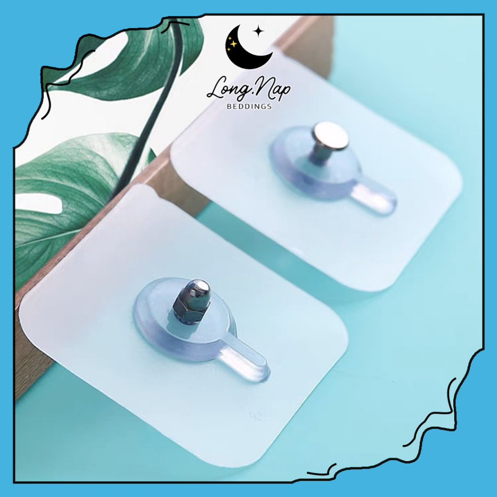 SELF ADHESIVE WALL HOOK DRILL FREE SCREW HOOK PHOTO FRAME HOOK STRONG ...