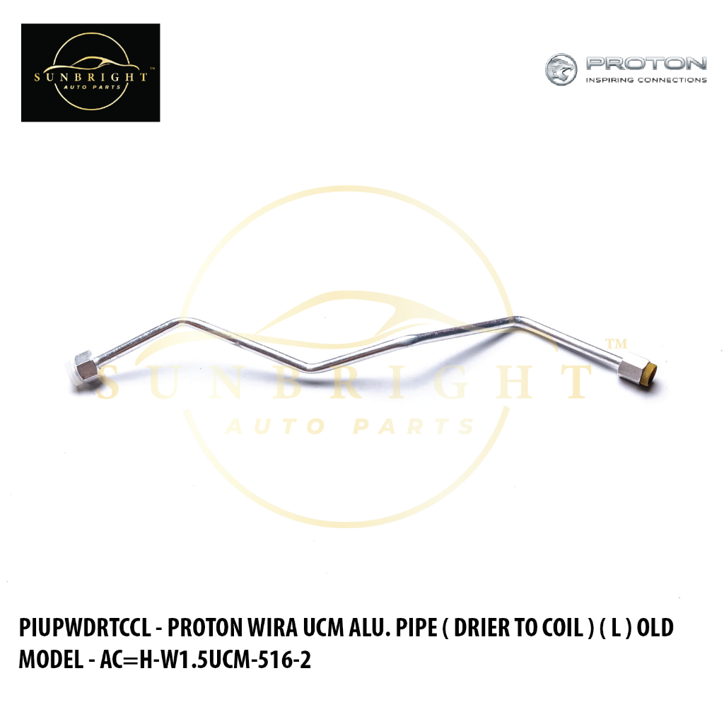 PROTON WIRA UCM ALU. PIPE ( DRIER TO COIL ) ( L ) OLD MODEL - AC=H-W1 ...