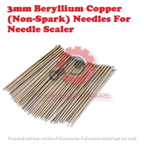 3mm x 180mm Beryllium Copper (Non-Spark) Needles For Needle Scaler ...