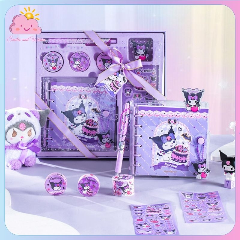 Kuromi Diary Gift Box Set Cute Cartoon Birthday Gift Set Stationery ...