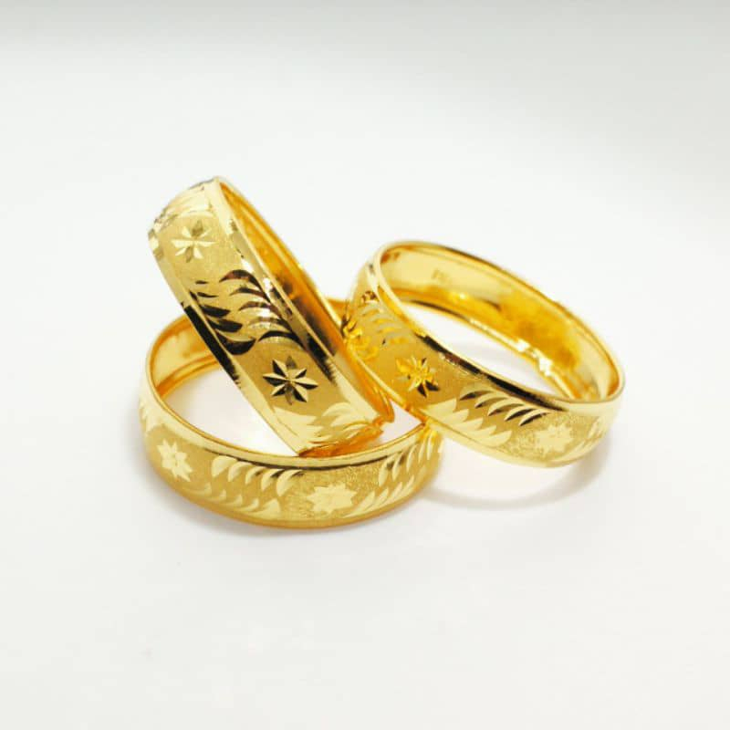 Cincin Belah Rotan Bajet Cincin Tunang Merisik Emas 916 Original ...