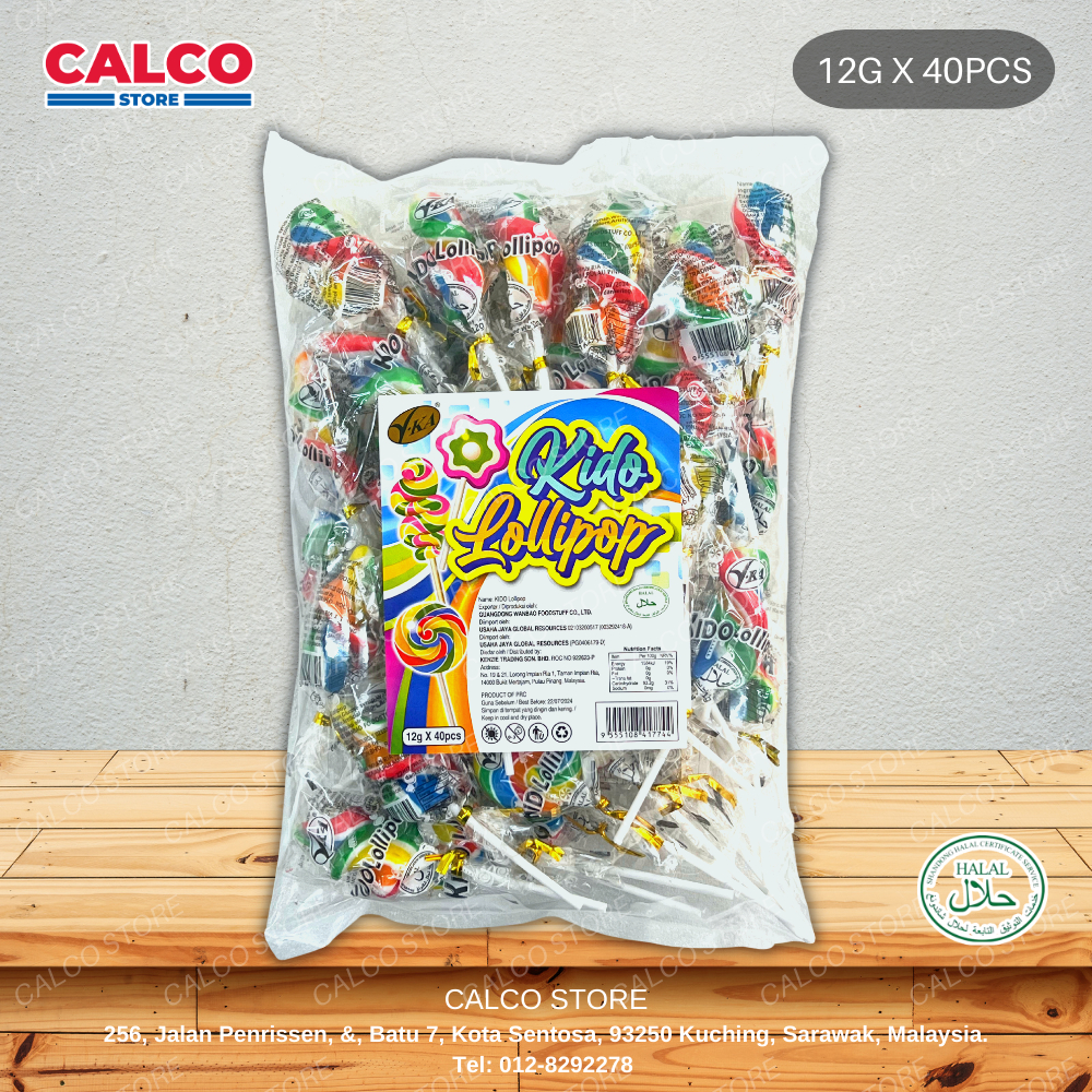 V-KA Kido Lollipop Candy Gula-Gula 12g x 40pcs Halal Sweets | Shopee ...