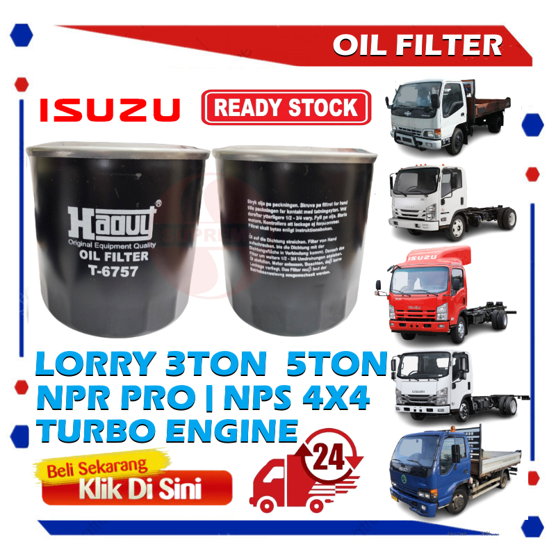 S2U Oil Filter Isuzu Lorry Hicom Perkasa NPR PRO NPS 4X4 ELF 4X4 TURBO ...