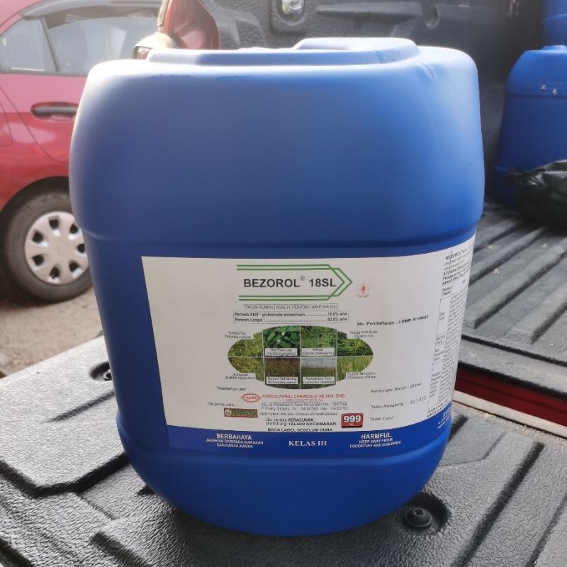 ACM BEZOROL 18SL (20L) glufosinate ammonium / sama macam BASTA / racun ...