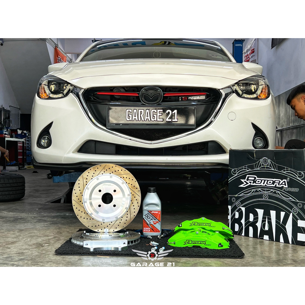 MAZDA 2 3 6 CX5 Rotora Big Brake Kit 4pot RF403 Thinner Ver Rim 16inch ...
