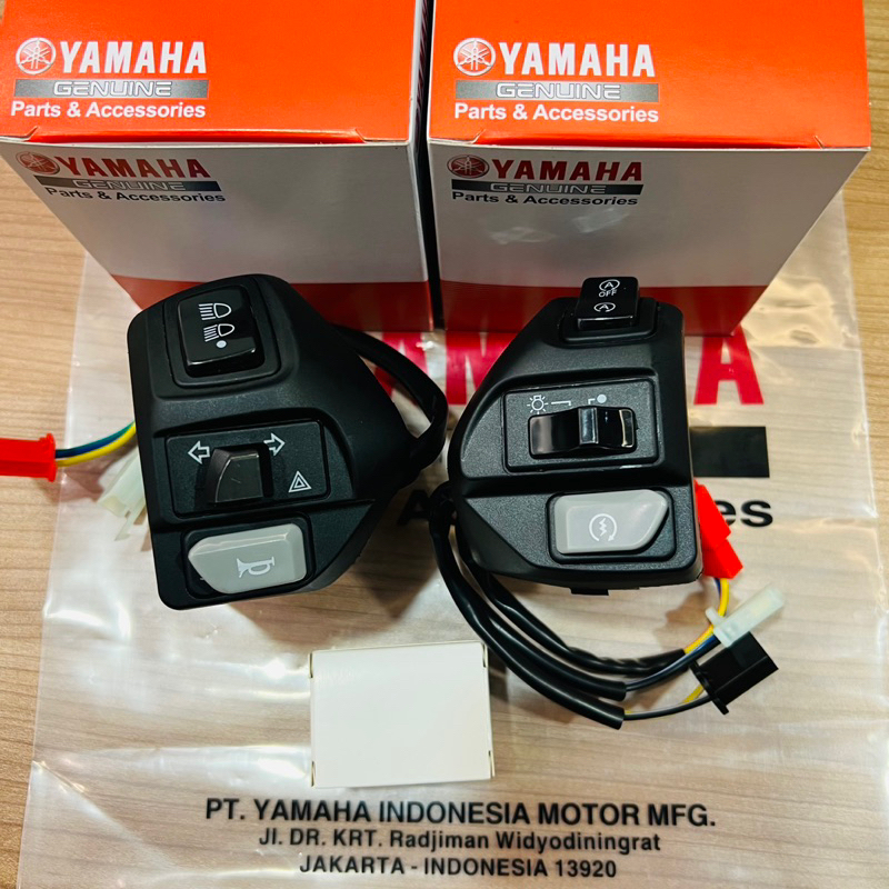 YAMAHA HANDLE SWITCH ORIGINAL INDONESIA NVXl LH RH DOUBLE SIGNAL ON/OFF ...