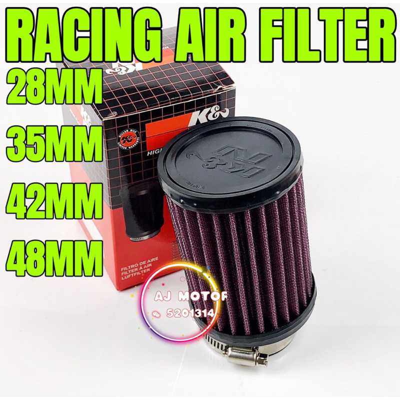 UNIVERSAL 28MM 35MM 42MM 48MM RACING AIR FILTER CARBURETOR THROTTLE ...