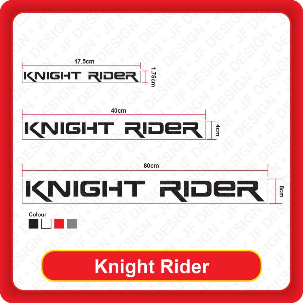 [020]Quality Car Sticker Knight Rider [Big/Middle/Small][Sticker ...
