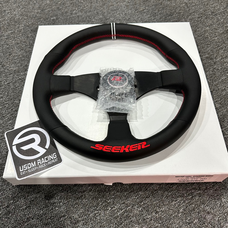 SEEKER Steering Wheel Leather 325mm (Original 🇯🇵) | Shopee Malaysia