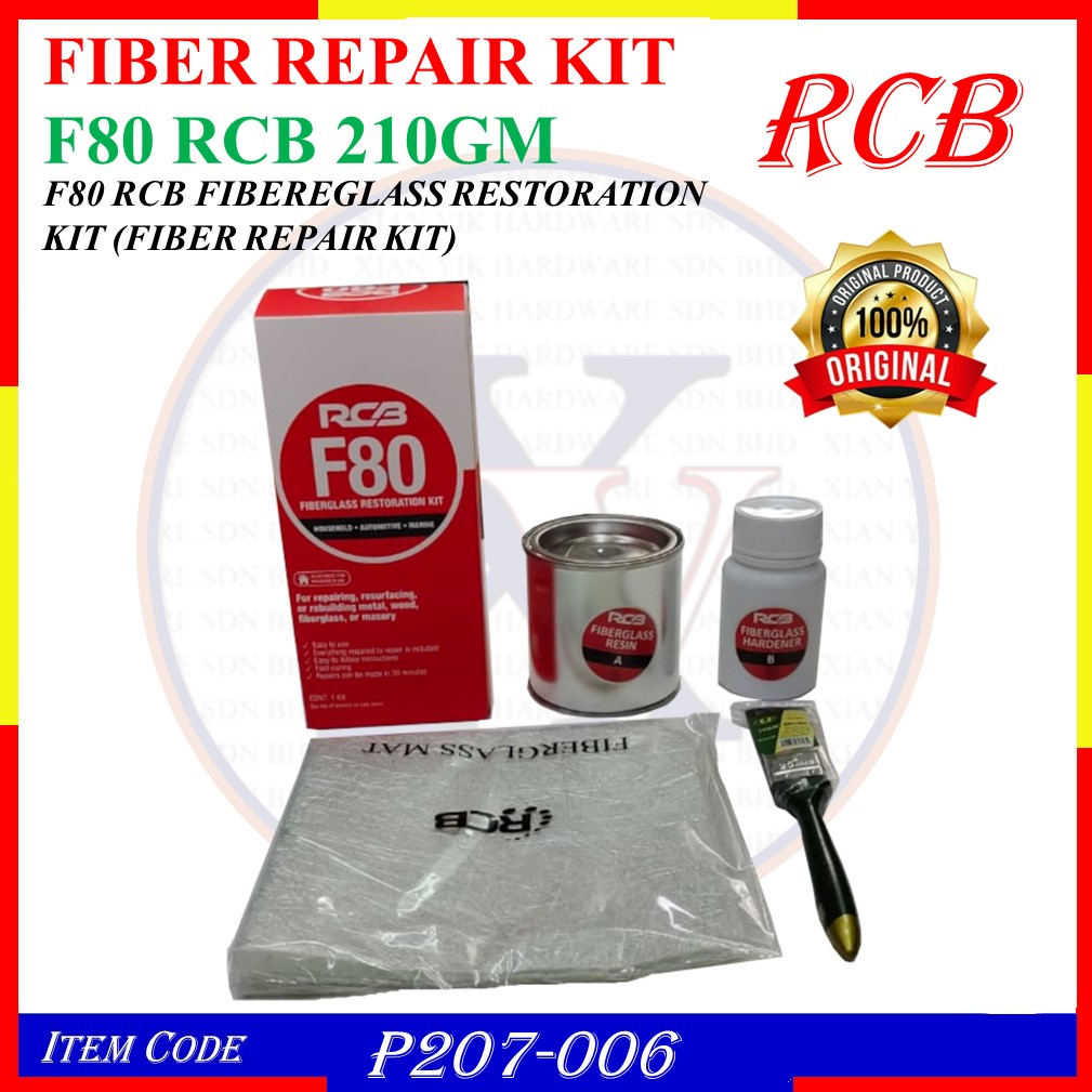 P207-006 210GM RCB F80 FIBEREGLASS RESTORATION KIT (FIBER REPAIR KIT ...