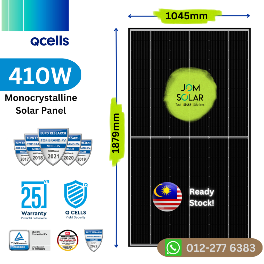 410W Qcells Solar Panel Monocrystalline - DUO G10 - 12BB - Zero Gap ...