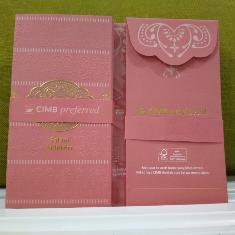 Sampul Duit Raya CIMB PREFERRED (1pc) | Shopee Malaysia
