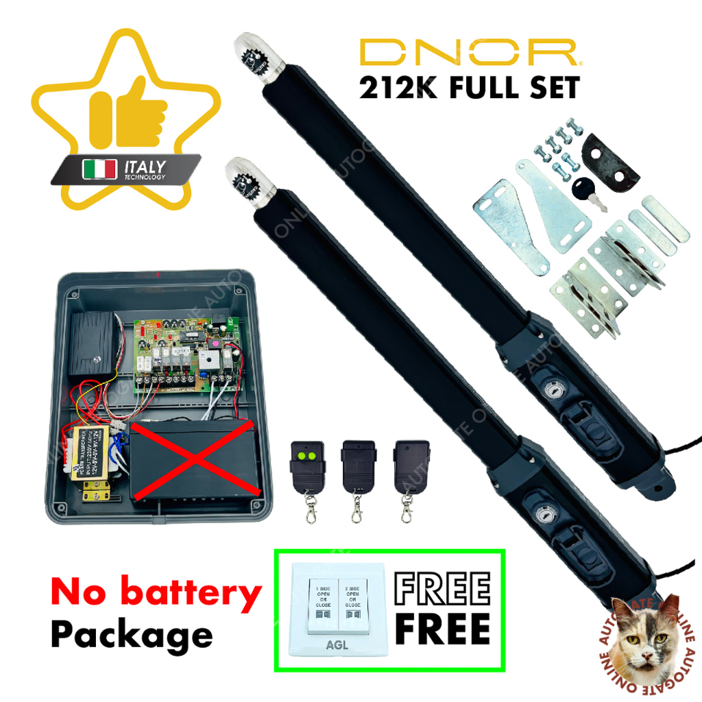 DNOR 212K SWING AND FOLDING HEAVY DUTY DREAM ARM ( FULL SET) AUTO GATE ...