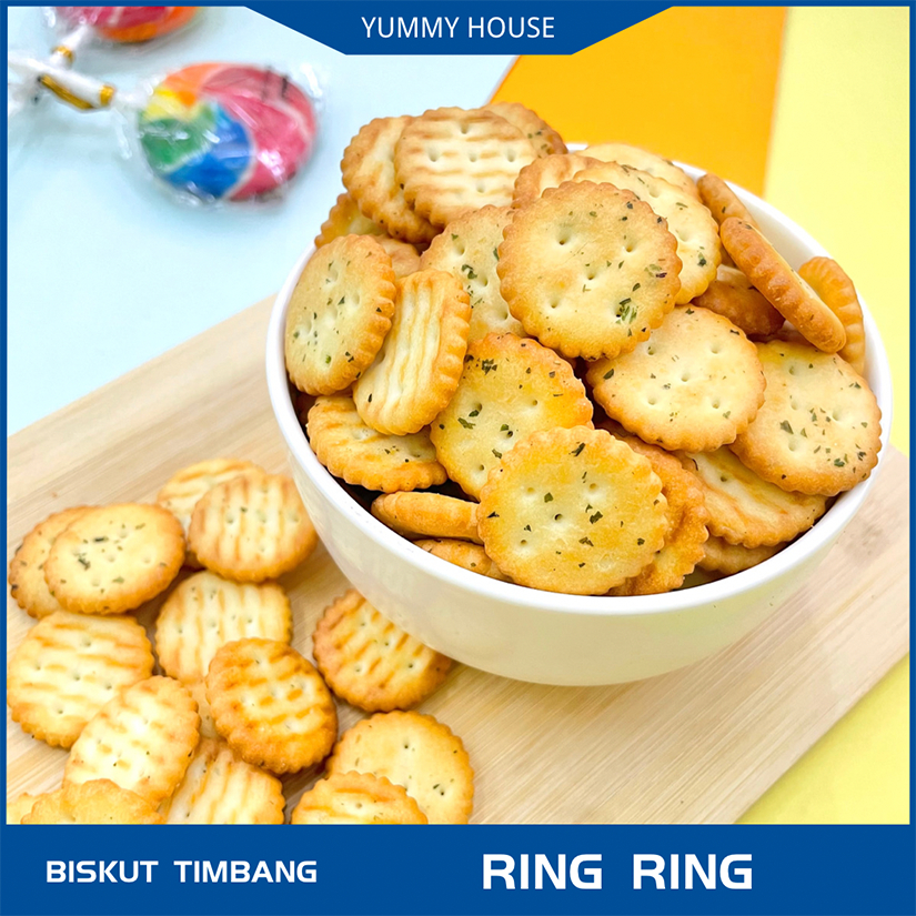 BISKUT TIMBANG/ BISKUT RING RING /BISKUT SAYURAN/ VEGETABLE BISCUIT/ CHILDHOOD/散称合成紫菜圈圈饼/蔬菜饼 ...