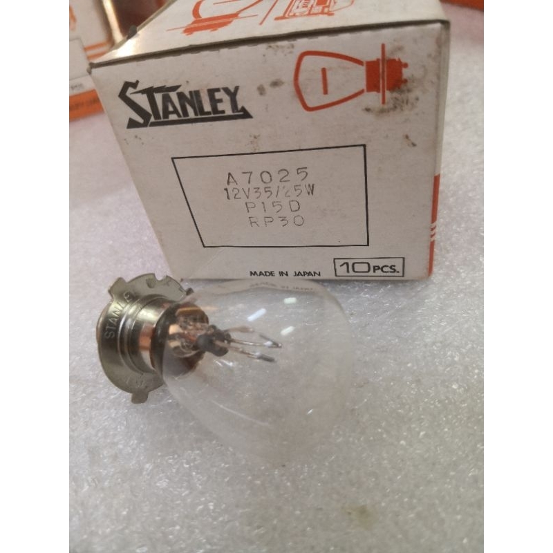 STANLEY BULB 12V35/25W 100% ORIGINAL MADE IN JAPAN A7025 HEAD LAMP BULB ...