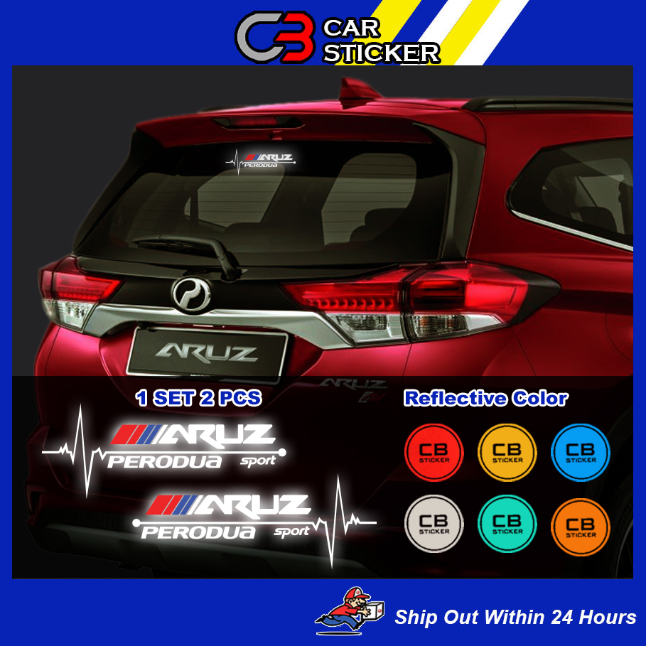 ARUZ PERODUA SPORT CAR STICKER / W522 | Shopee Malaysia