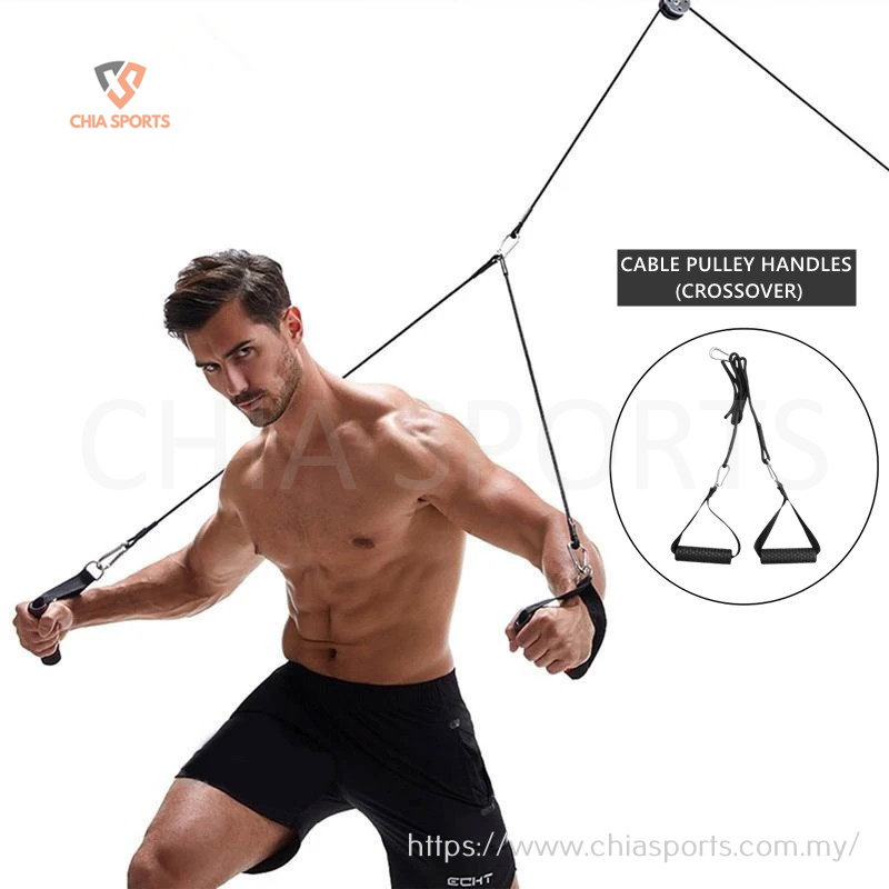 Cable Pulley Handles Crossover Machine Attachment Handle Triceps ...