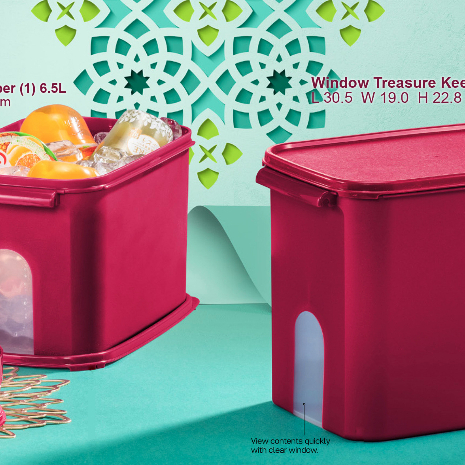 [Tupperware Level] Window Treasure Keeper (6.5L/8.7L) / Rosa Keeper (6 ...
