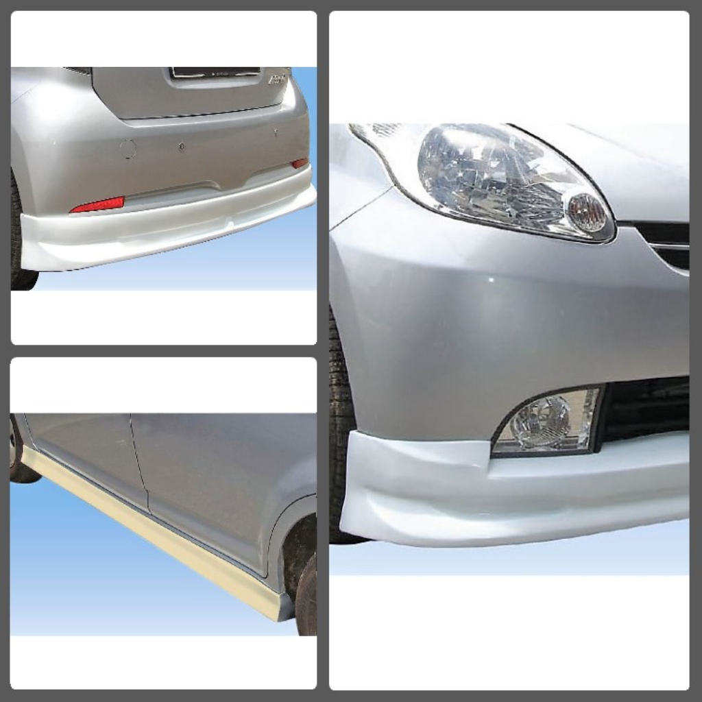 Perodua Myvi 1st Generation AS Skirting Body Kit Fiber Ready Stock ...