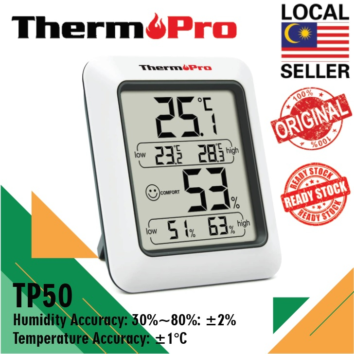 THERMOPRO TP50, Hygrometer,indoor Thermometer Humidity Monitor,temperature,digital thermometer ...