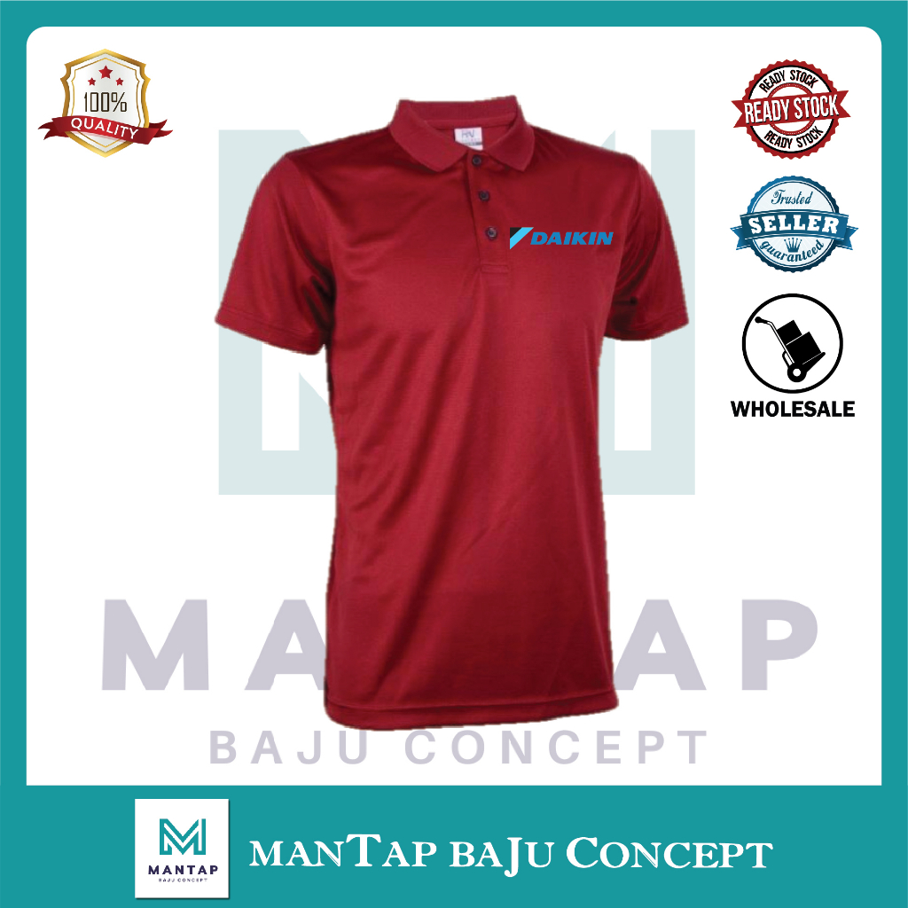 Daikin AC Uniform Aircon Aircond Polo Tee T-Shirt BAJU BERKOLAR POLO ...